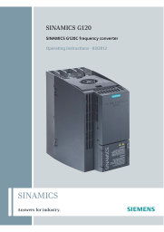 Siemens SINAMICS G120C - Reference manual, Operating instructions ...