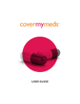 CoverMyMeds Prior Authorization Request User's Guide | Manualzz