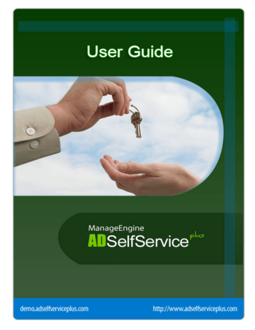 ADSelfService Plus User Guide | Manualzz