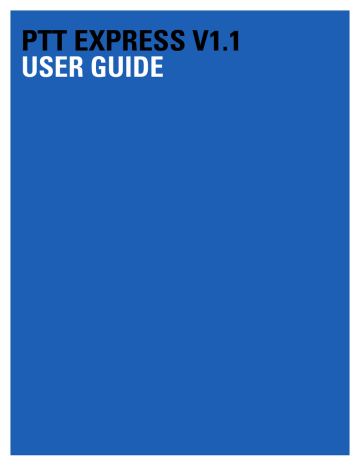 Zebra PTT User guide | Manualzz