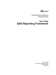 QAD Reporting Framework User Guide | Manualzz