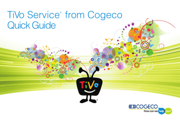 TiVo Service from Cogeco Quick Guide | Manualzz