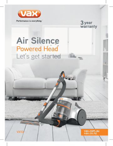 Vax Air Silence VX13 User Guide | Manualzz