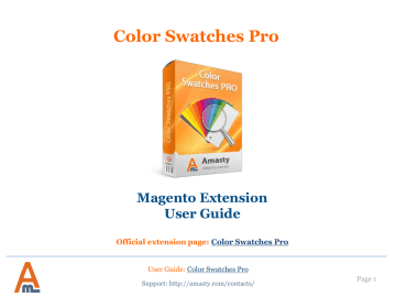 Color Swatches Pro User Guide | Manualzz