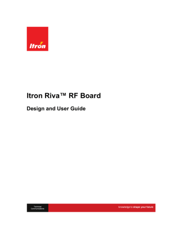 Itron Riva RF Board User Guide | Manualzz