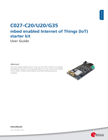 u-blox C027 User Guide | Manualzz