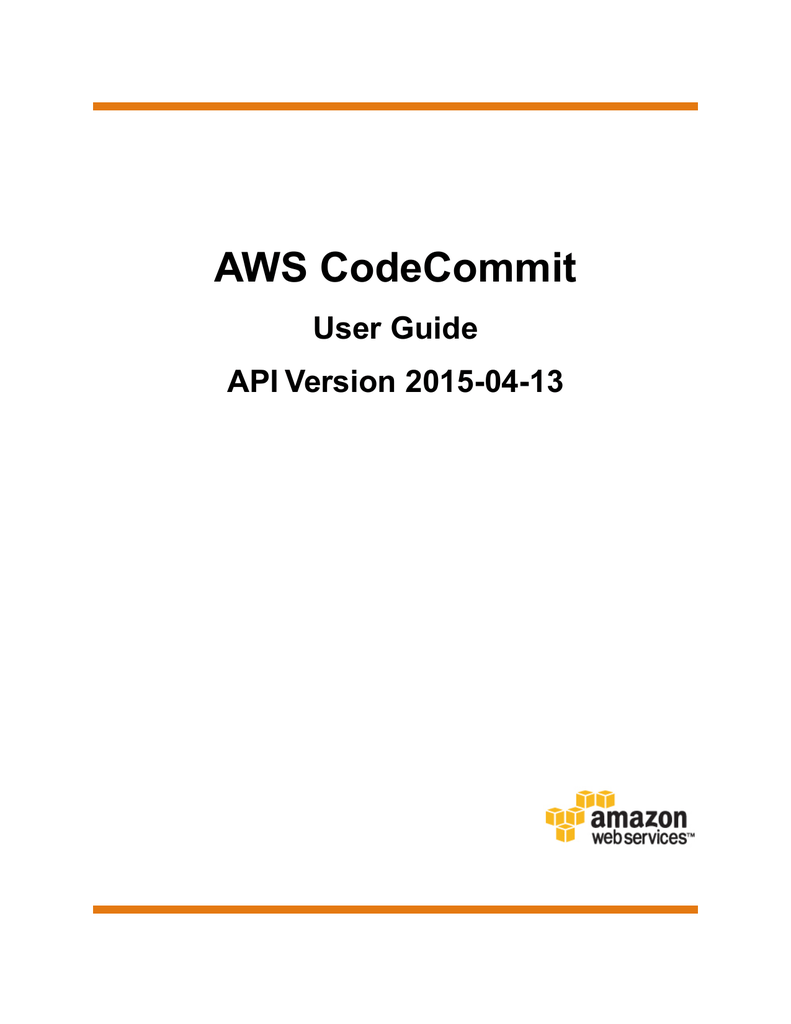 Aws Codecommit User Guide Aws Documentation Manualzz