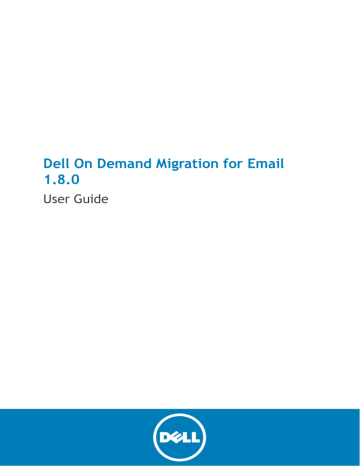 Dell On Demand Email Migration User Guide | Manualzz
