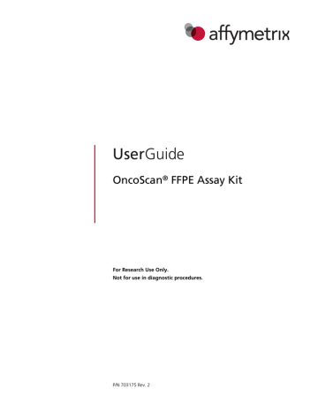 OncoScan® FFPE Assay Kit User Guide | Manualzz
