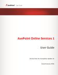 AvePoint Online Services User Guide | Manualzz