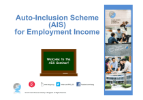 Auto-Inclusion Scheme AIS User Guide - IRAS | Manualzz