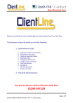 ClientLine Quick Reference Guide | Manualzz