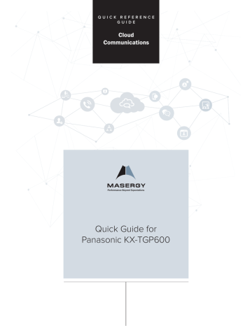 Panasonic KX-TGP600 Quick Reference Guide | Manualzz