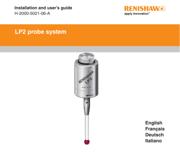 Renishaw LP2 probe system Installation & User's Guide | Manualzz