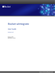 Rocket wIntegrate User Guide | Manualzz