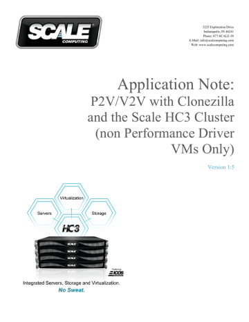HC3 Cluster, Clonezilla Application Note | Manualzz