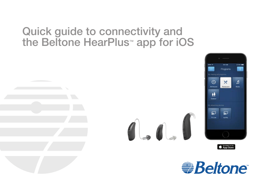 Beltone HearPlus Boost Quick start manual | Manualzz
