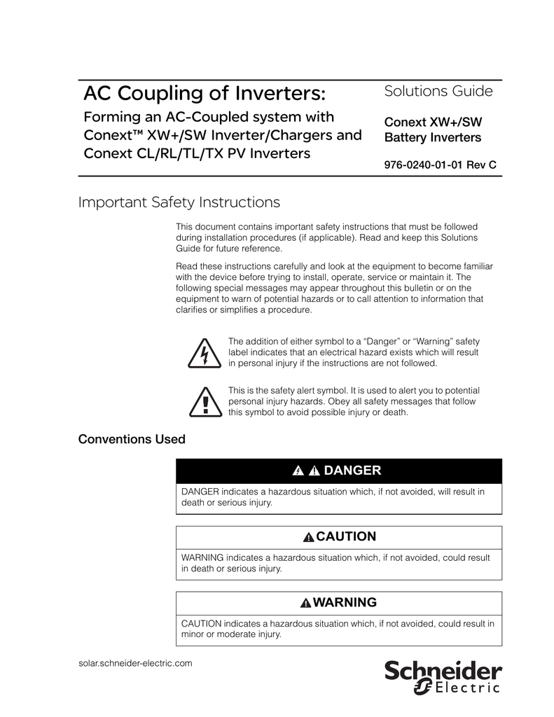 AC Coupling Solution Guide.book | Manualzz