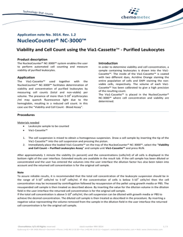 NucleoCounter NC-3000 Application Note | Manualzz