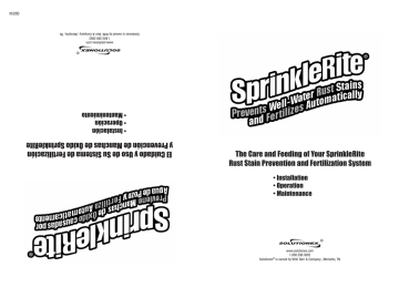 SprinkleRite System User Manual | Manualzz