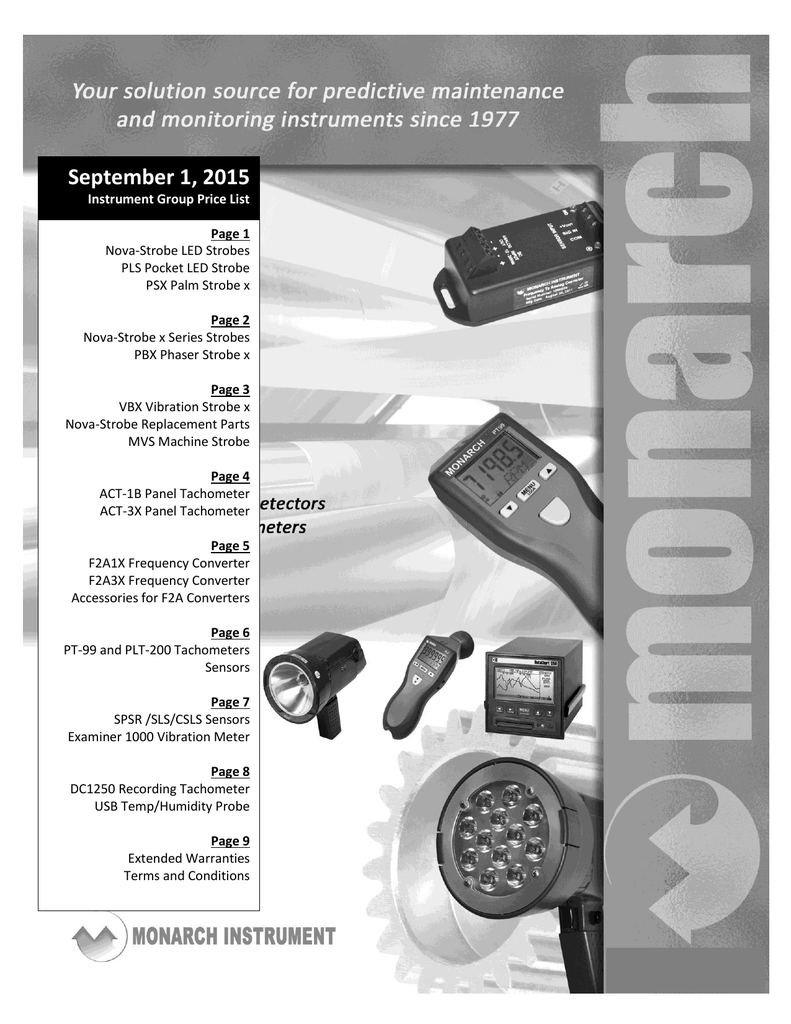 Monarch Vibration-Strobe vbx Portable Stroboscope Kit for CSI Model ...