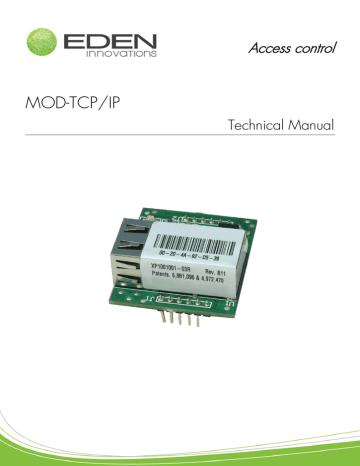 Ethernet interface MOD-TCP/IP Technical Manual | Manualzz