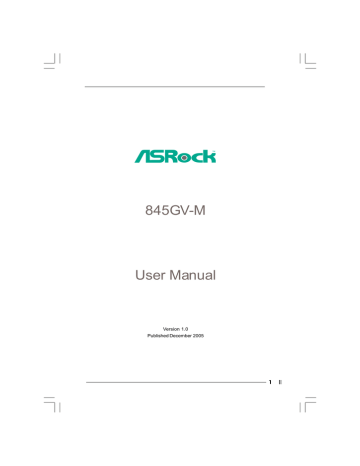 ASRock 845GV M Motherboard User Manual | Manualzz