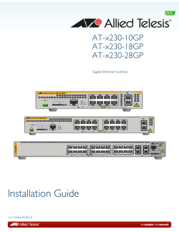 Allied Telesis AT-x230-28GP Installation manual | Manualzz