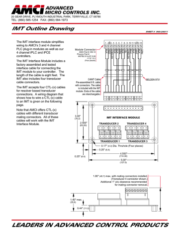 AMCI IMT Interface Module Manual: Installation & Wiring Guide | Manualzz