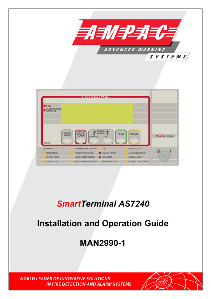Ampac SmartTerminal AS Install & Operation Manual | Manualzz