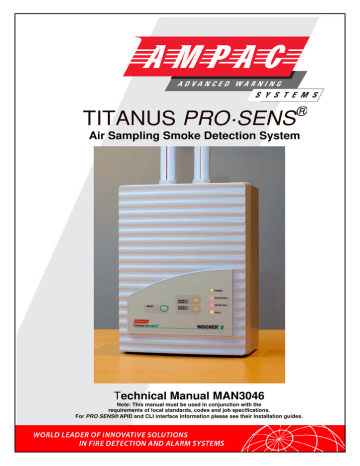 Ampac TITANUS PRO·SENS Technical Manual | Manualzz