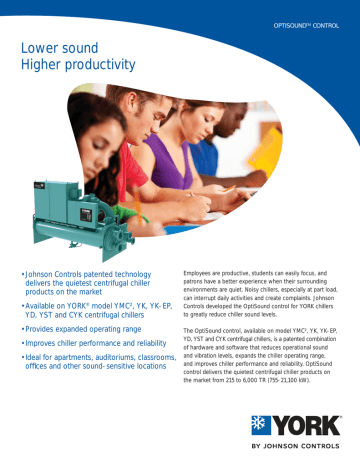 YORK centrifugal chiller YMC2, YK, YK-EP Product details | Manualzz