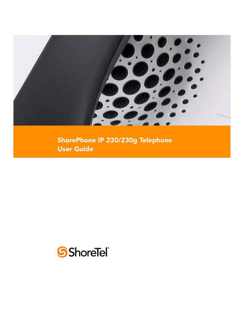 ShoreTel ShorePhone IP 230g User manual | Manualzz