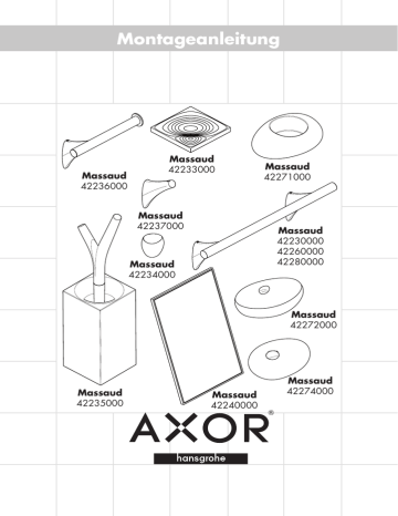 Axor 42237000 Massaud Hook Assembly Instruction | Manualzz