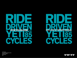 Yeti 303R DH 2013 - Owner's manual