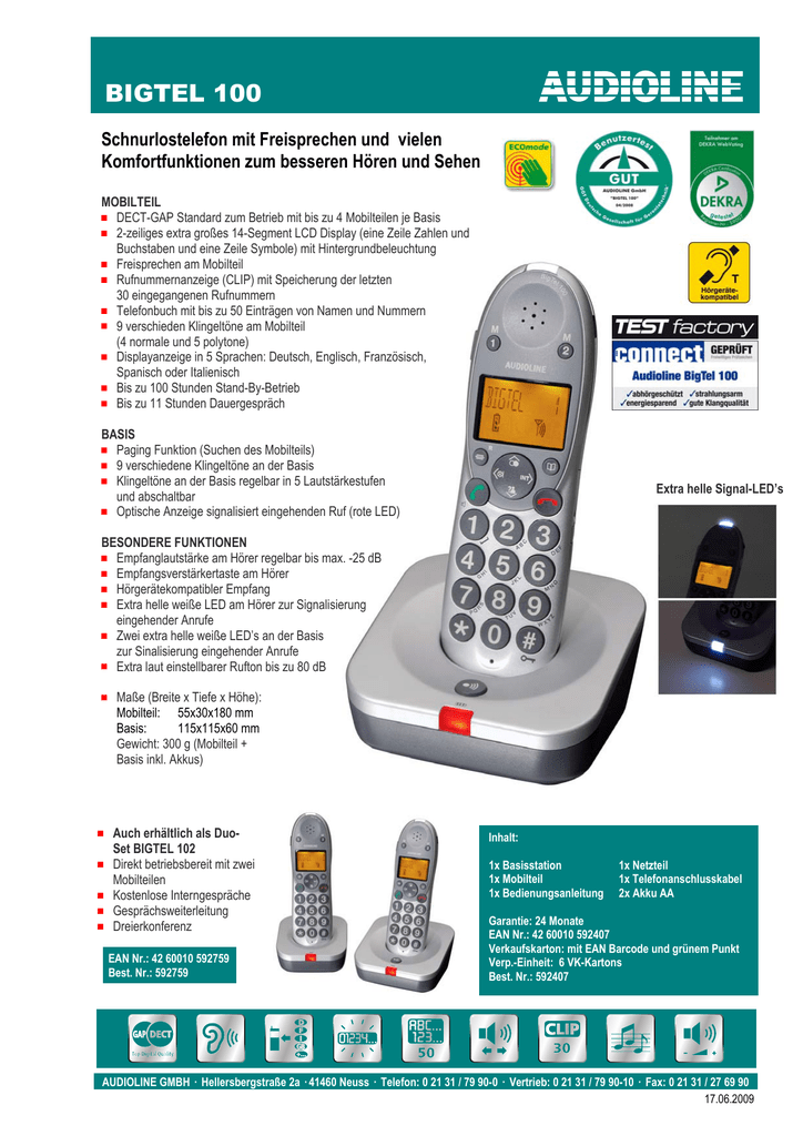 BigTel 180 / 182 Combo