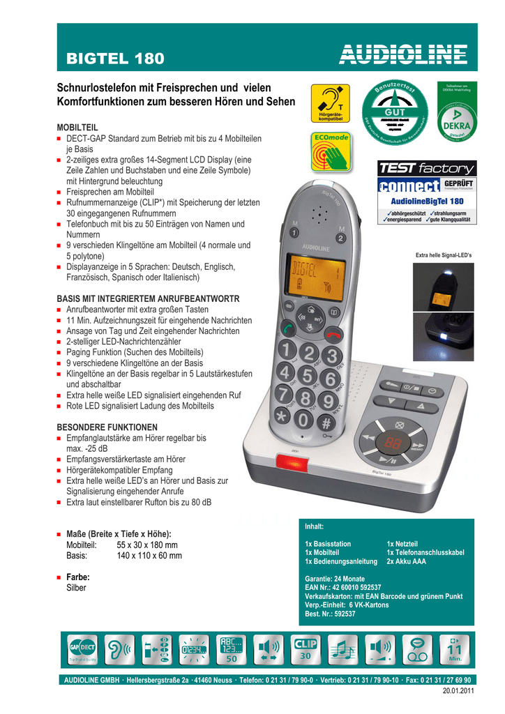 BigTel 180 / 182 Combo