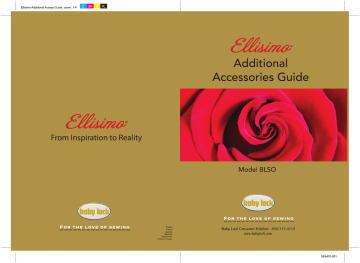 Baby Lock Ellisimo BLSO Owner Manual | Manualzz