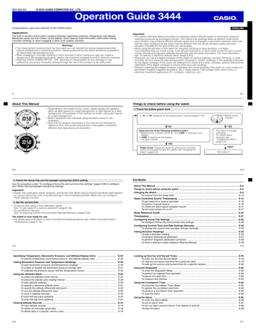 Casio 3444 Operation Guide | Manualzz