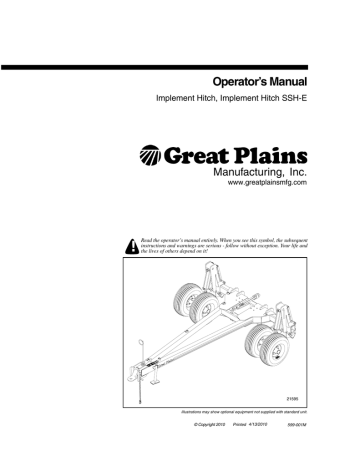 Implement Hitch SSH-E Operator's Manual | Manualzz
