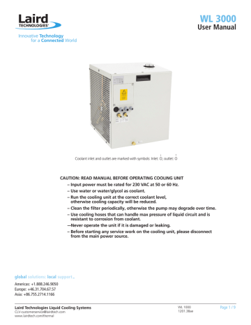 Laird Thermal Systems WL3000 User Manual | Manualzz