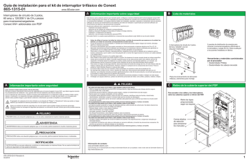Schneider Electric XW PDP Guía de instalación | Manualzz