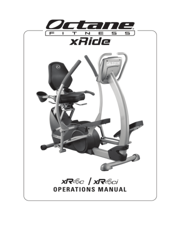 Octane Fitness xR4 c, xR4 ci Seated Elliptical Operations Manual | Manualzz