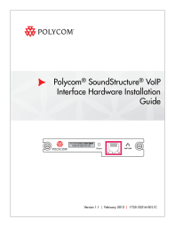 Polycom SoundStructure C16 - Application Note, Installation manual ...