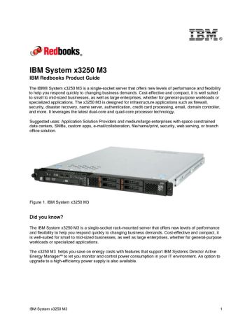 IBM System x3250 M3 Type 4251 Product manual | Manualzz
