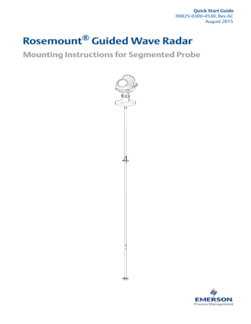 Rosemount Guided Wave Radar 3300 Series, 3308 Series Wireless, 5300 ...