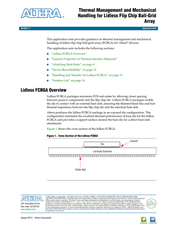 Lidless Flip Chip Ball-Grid Array Application Note | Manualzz
