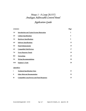 Nexus 1-8 Loop (A1557) Application Guide | Manualzz