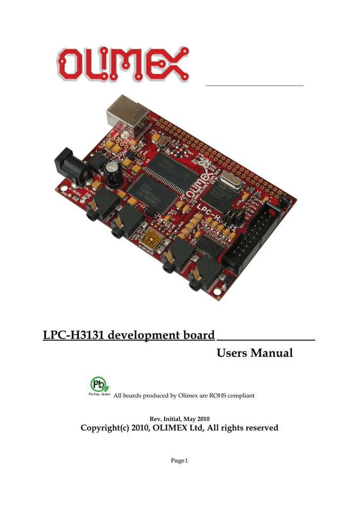 Olimex LPC-H3131 User Manual | Manualzz