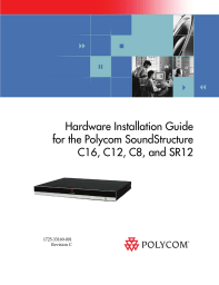Polycom SoundStructure C16 - Application Note, Installation manual ...